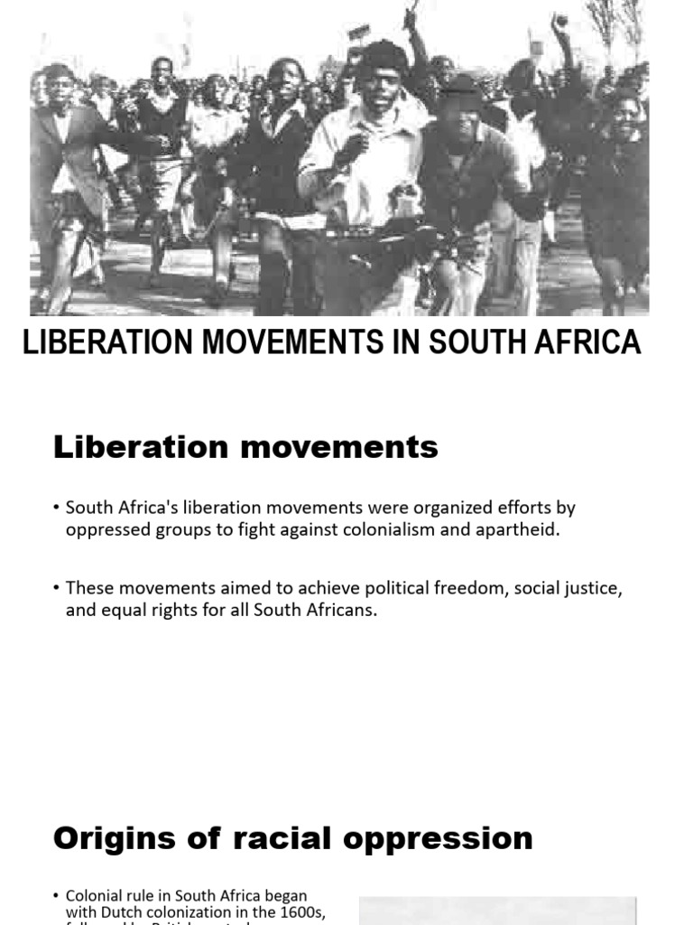 South Africa's Liberation Movements | PDF | African National Congress ...