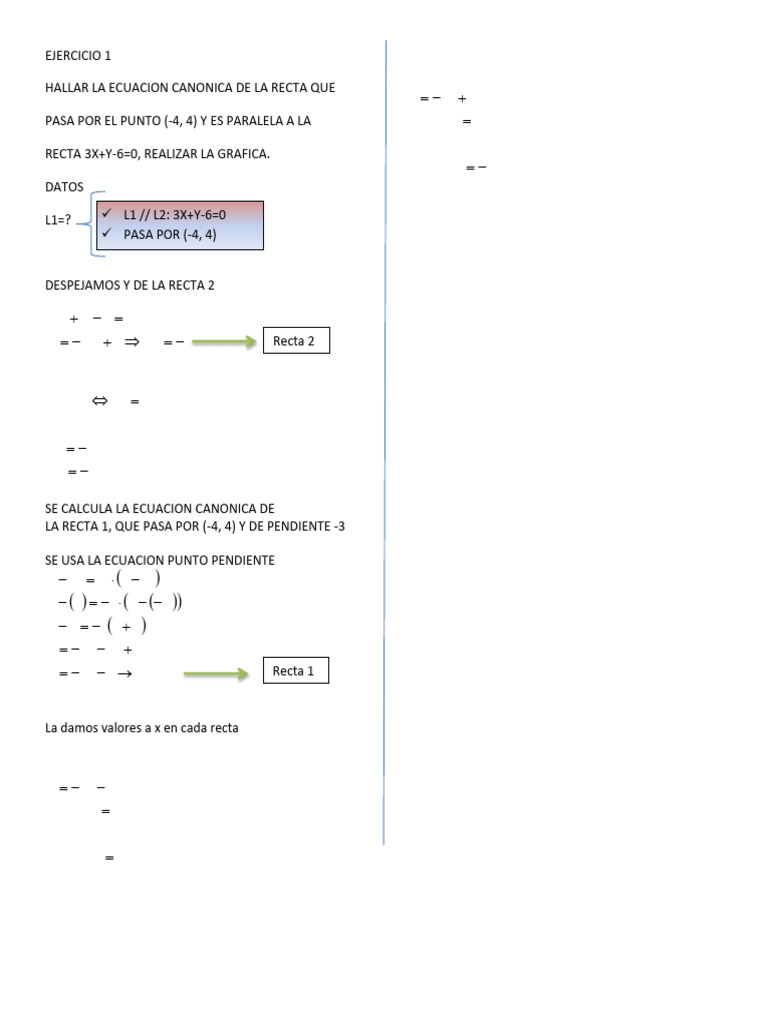 EJERC 1 Rectas Paralelas | PDF