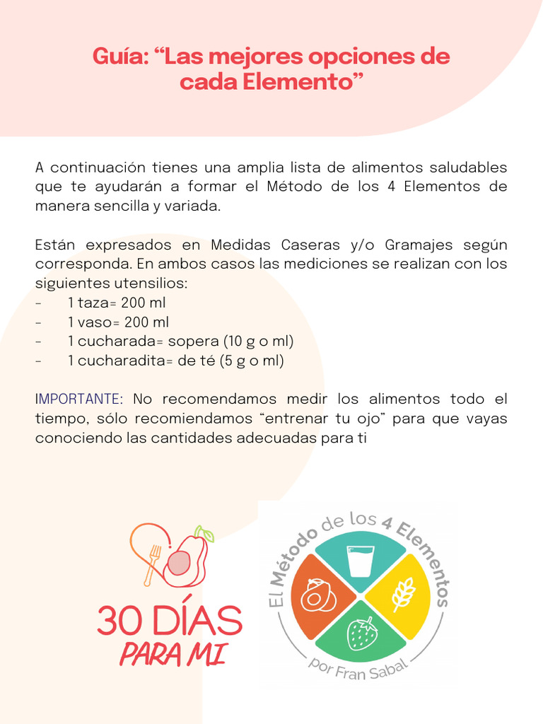 30DPM+ +Guia+Alimentaria | PDF | Fruta | Vegetales