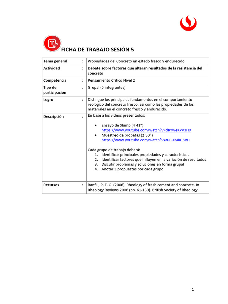 CI165 Ficha de Trabajo SEM5 Sesion05 | PDF