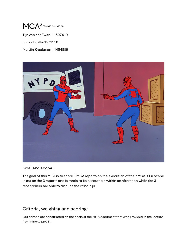 MCA On MCA's | PDF | Cognition