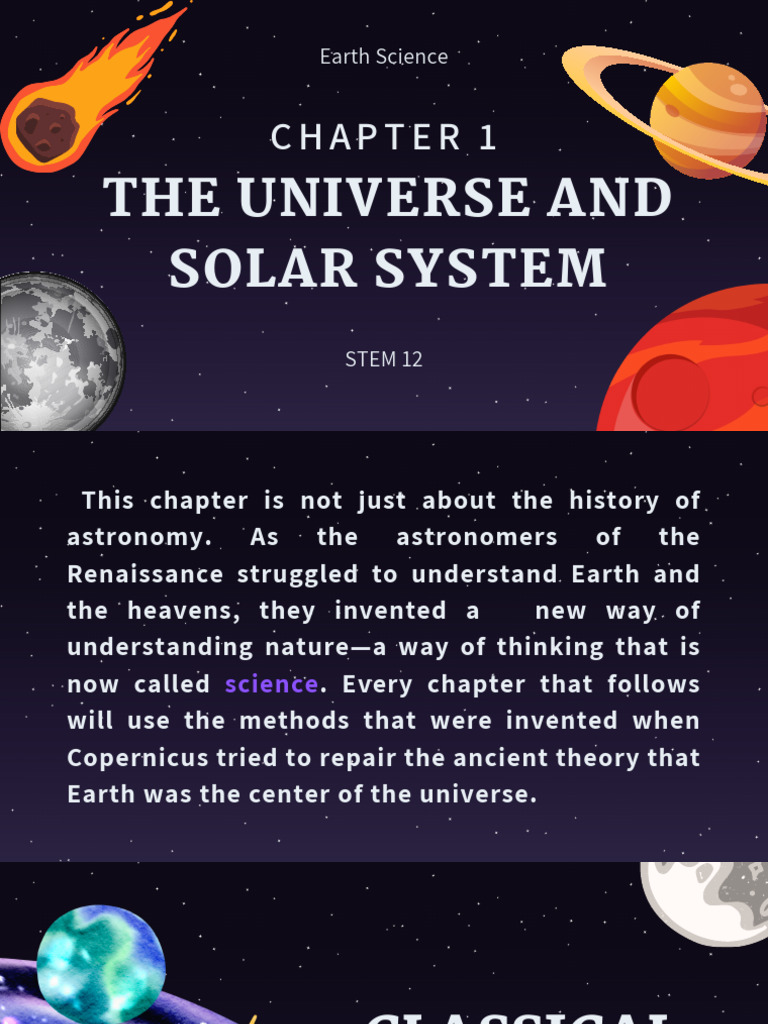 Earth Science Chapter 1 The Universe and Solar System | PDF | Johannes ...
