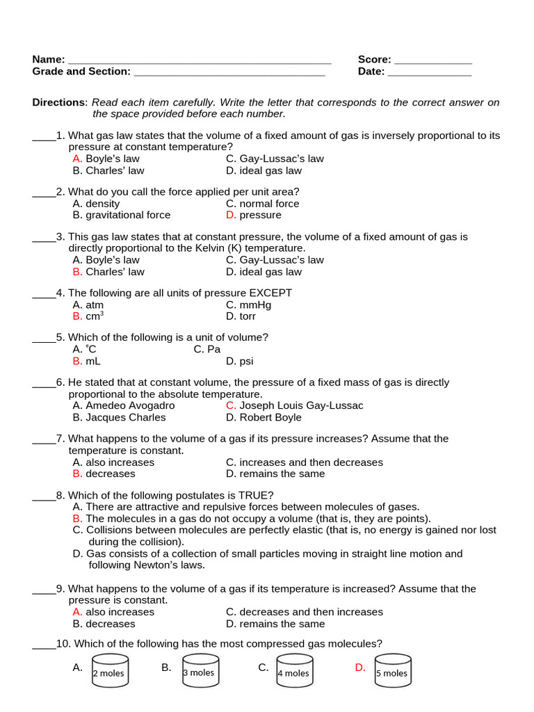 Periodic Test - Science 10 - Q4 | PDF | Carbohydrates | Gases