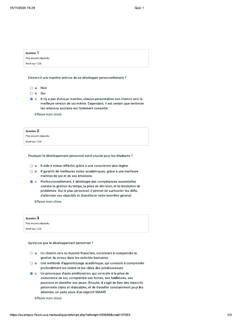 Quiz1 Soft Skills | PDF