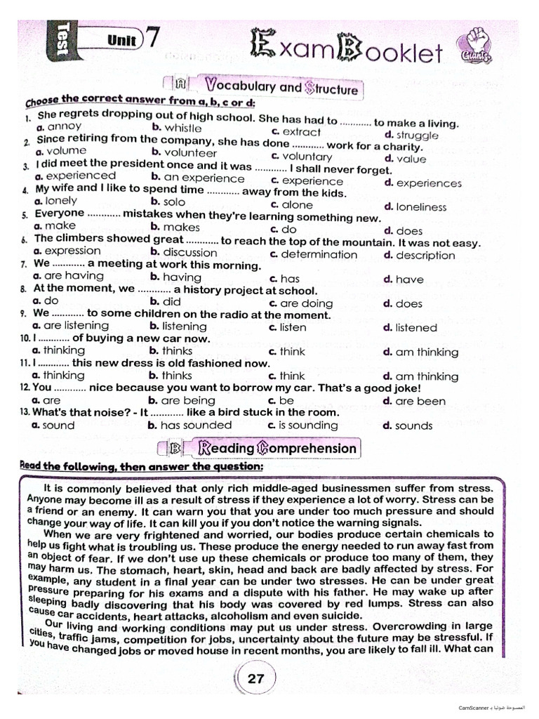 Sec 2 Test Unit 7 | PDF