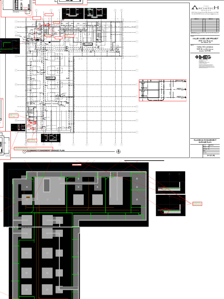 2.san Gabriel Valley Mixed Use Sump Pit Details | PDF | Basement | Elevator