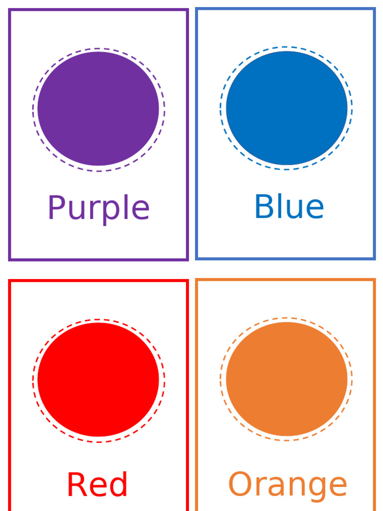 Colors Flashcards | PDF