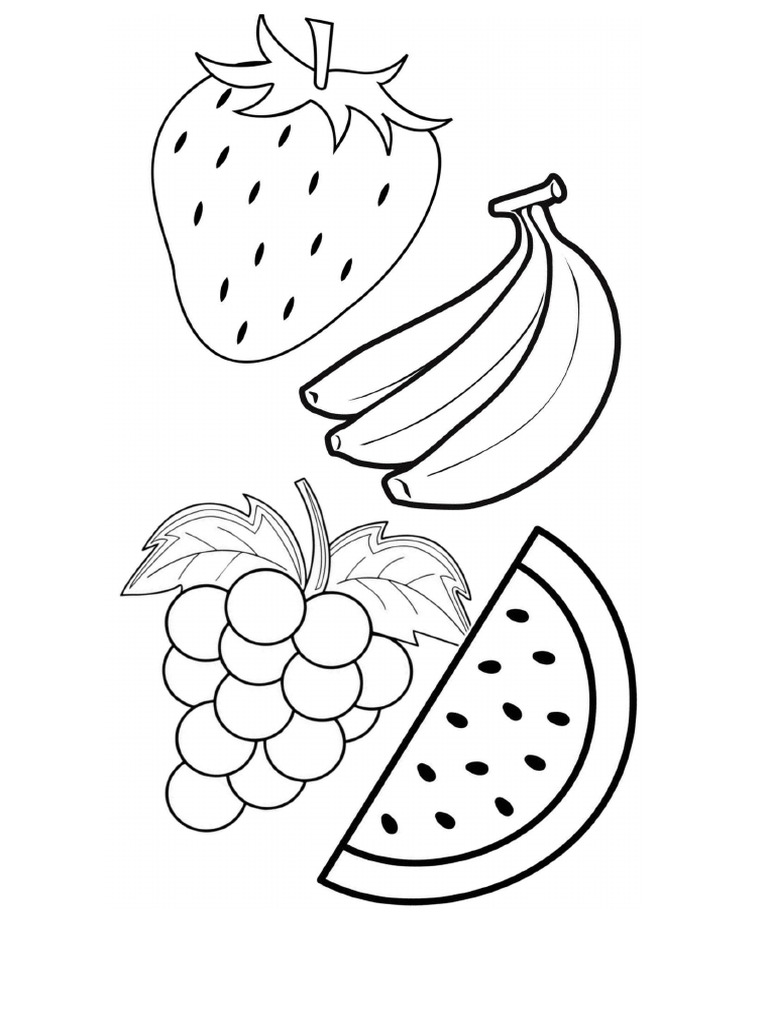 Frutas para Colorear | PDF
