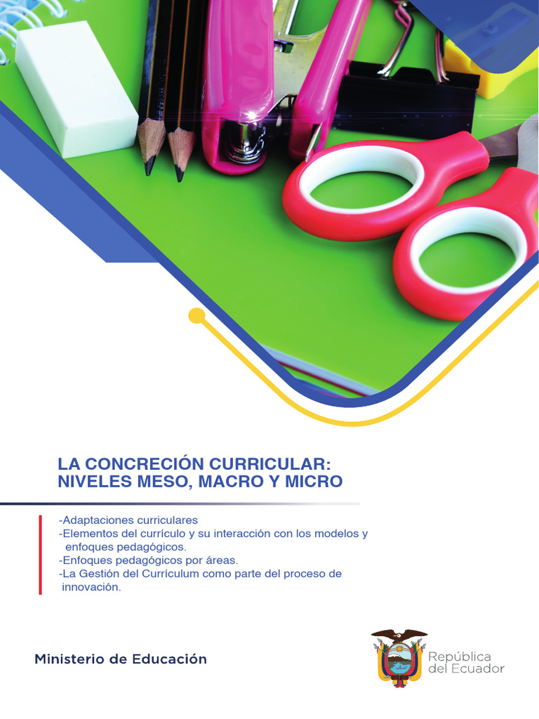La Concreción Curricular Niveles Macro, Meso y Micro. | PDF | Plan de estudios | Enseñando