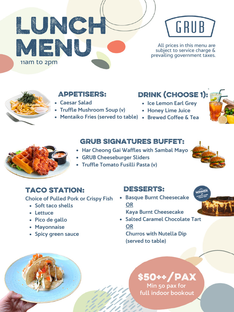 GRUB Lunch Package | PDF