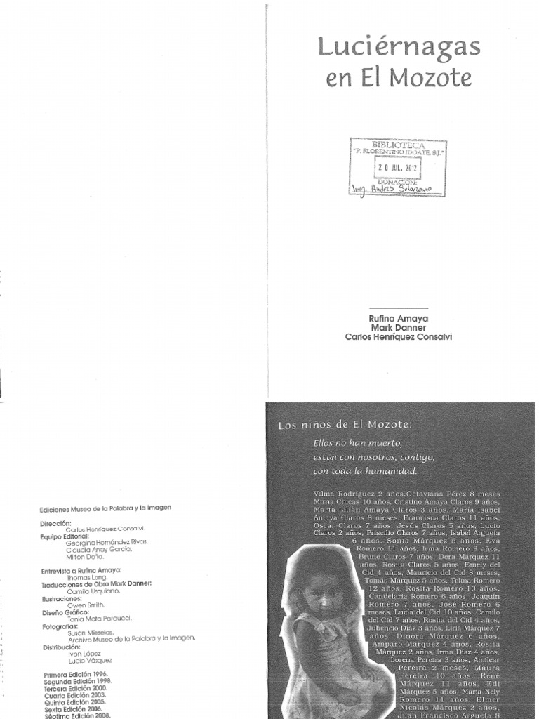 Luciernagas en El Mozote | PDF