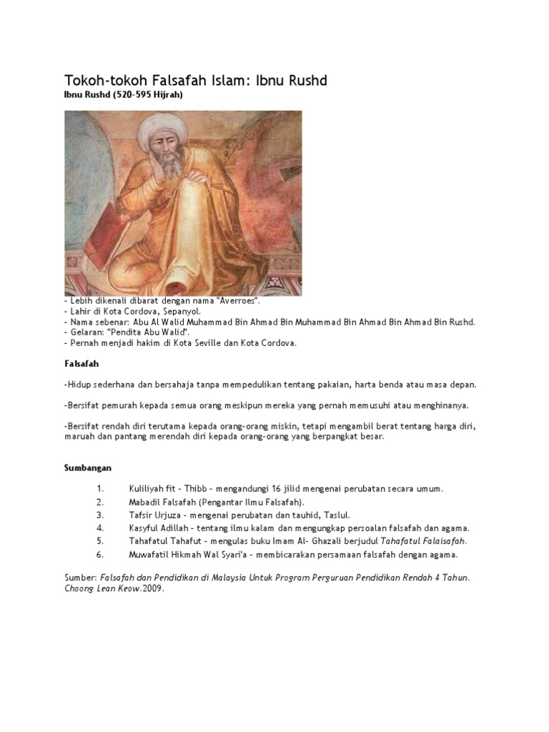 Tokoh Falsafah Islam | PDF