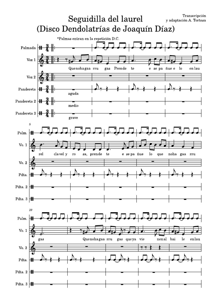 Seguidilla Laurel | PDF