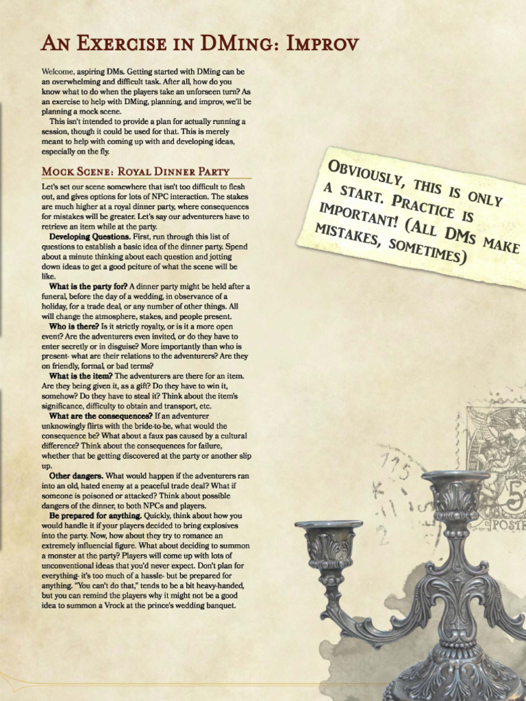 An Exercise in DMing | PDF