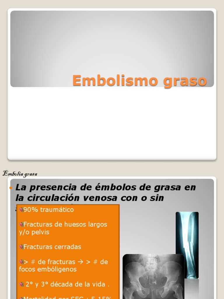 Embolia - Grasa | PDF | Embolia | Especialidades Medicas