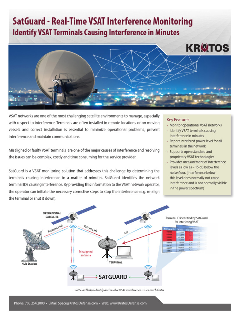 SatGuard Real Time VSAT Interference Monitoring | PDF | Very Small ...