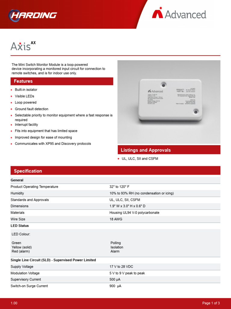 Enhanced Mini Switch Monitor Module | PDF | Light Emitting Diode | Resistor
