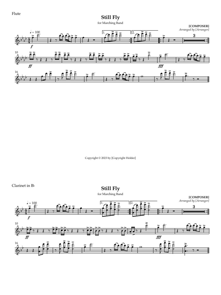 Still Fly - Parts | PDF