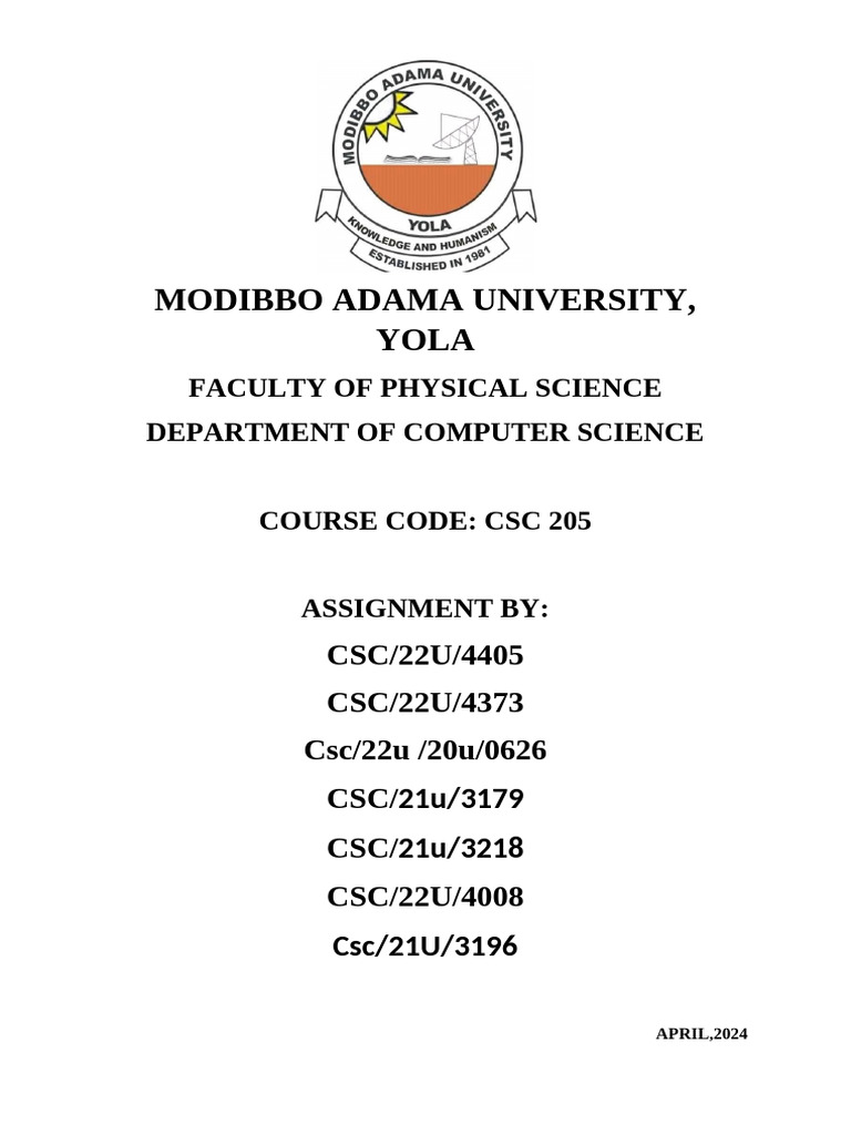 Modibbo Adama University | PDF | Operating System | Booting