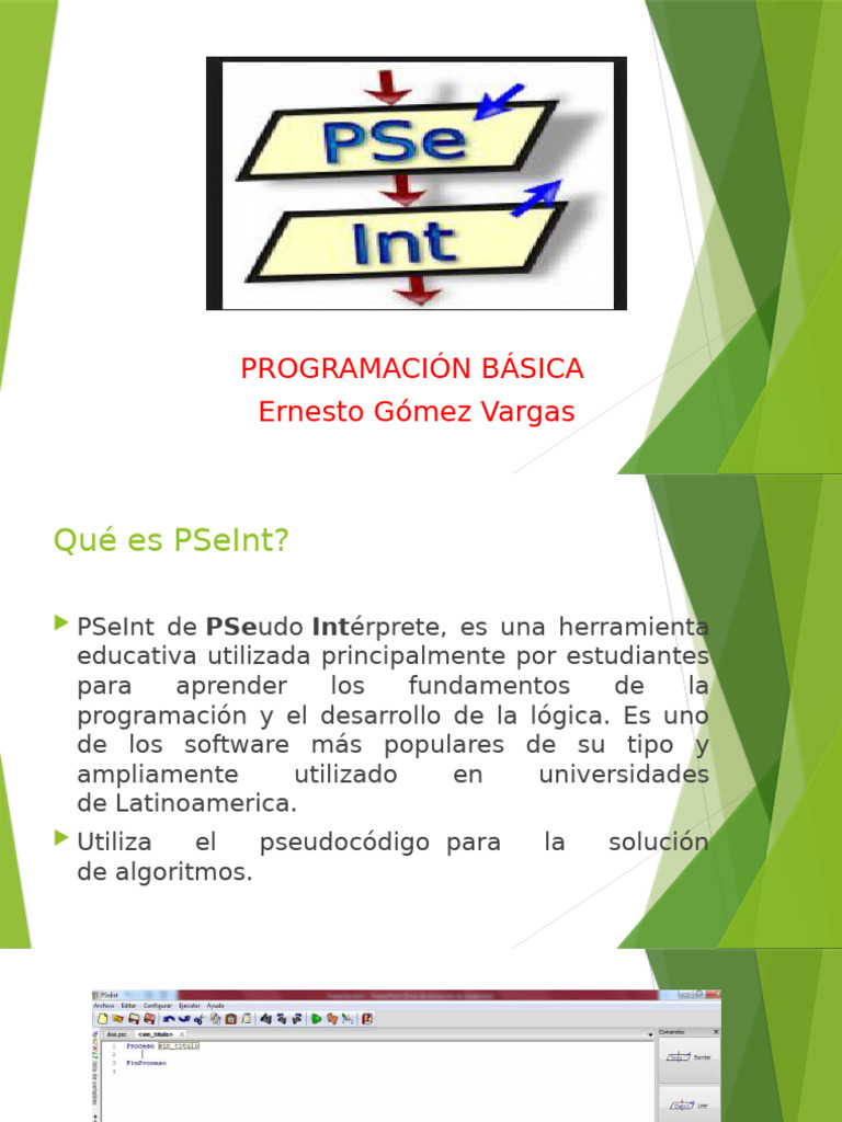 Pseint - Algoritmo | PDF | Programación de computadoras | Ingeniería de software