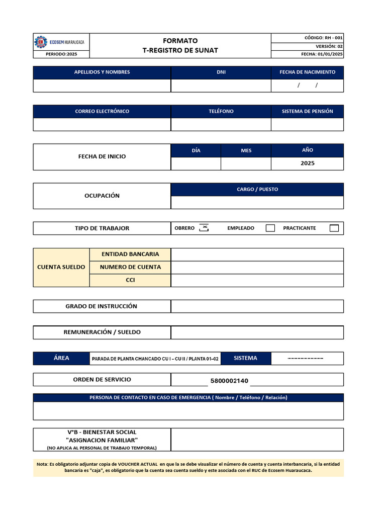 Formato para Afiliacion-Nuevo | PDF