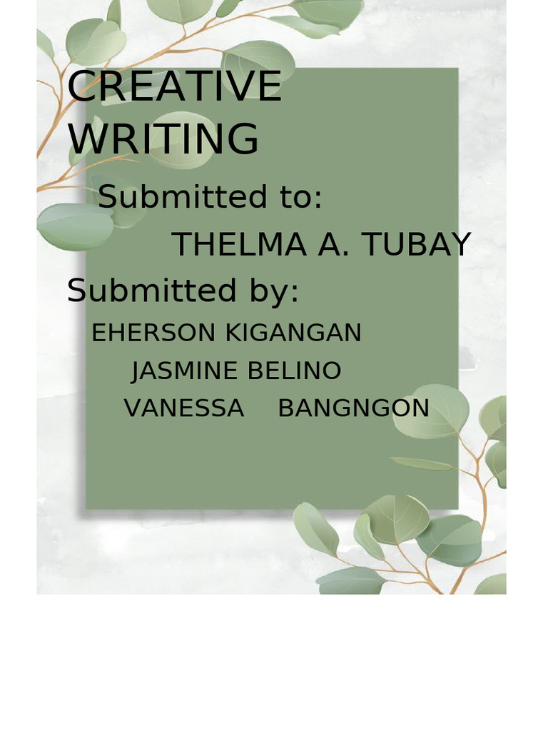 Creative Writing | PDF | Dream
