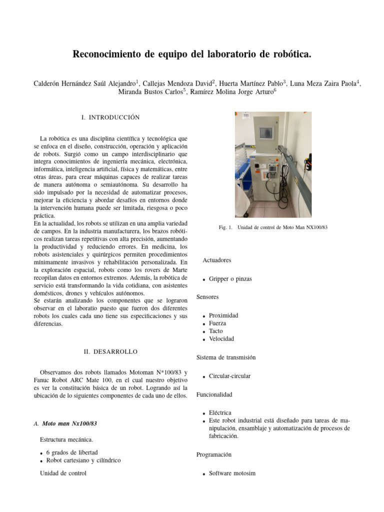 Preparation of Papers For IEEE Sponsored Conferences and Symposia | PDF | Robot | Robótica