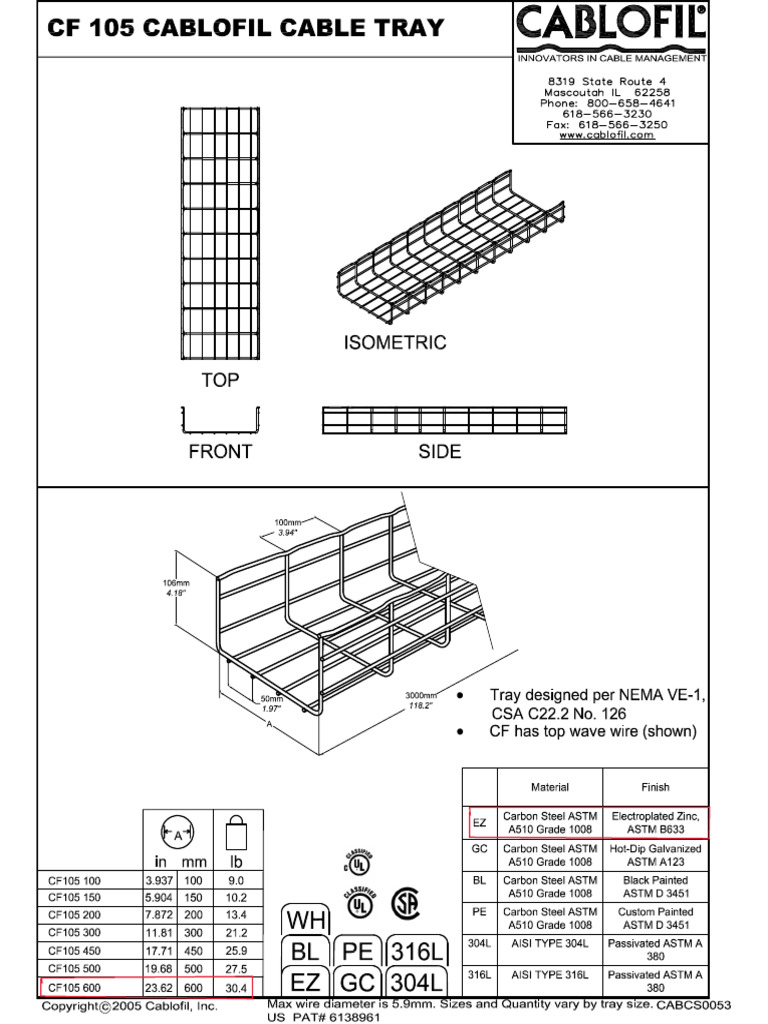 CF 105-600ez | PDF