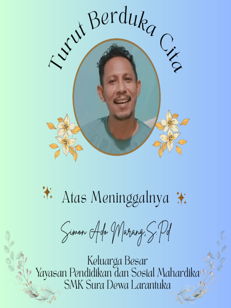 Emas Putih Ucapan Duka Cita Instagram Post | PDF