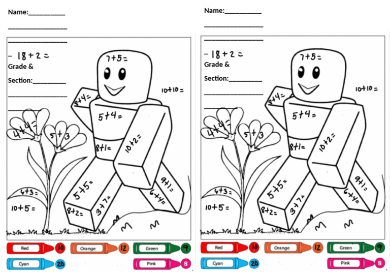 Roblox Reading Comprehension Worksheet | PDF
