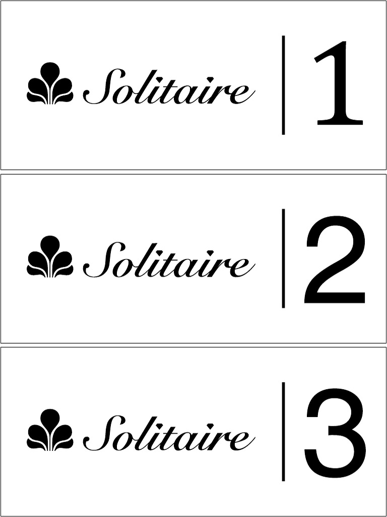 Solitaire | PDF