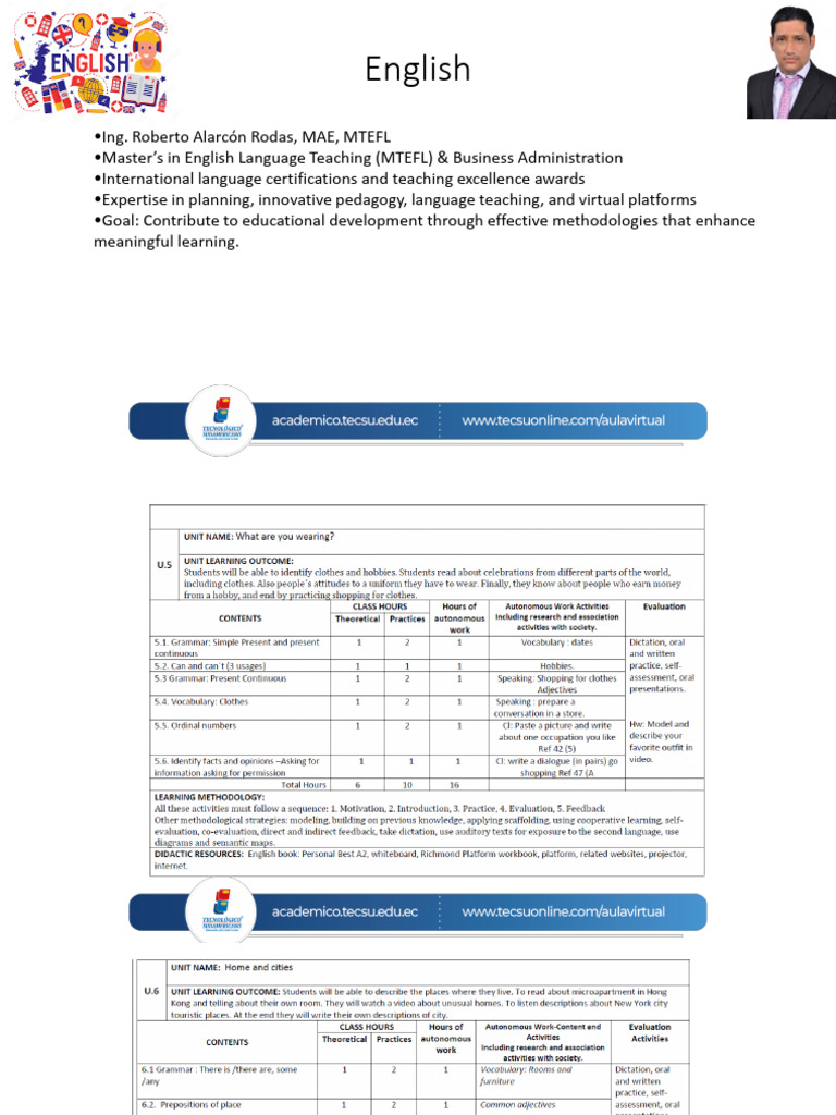 Eighth Section Class 08 2P Saturday 3 May 2025 English 1 Unit 5 Unit 6 | PDF | Adverb | Linguistics