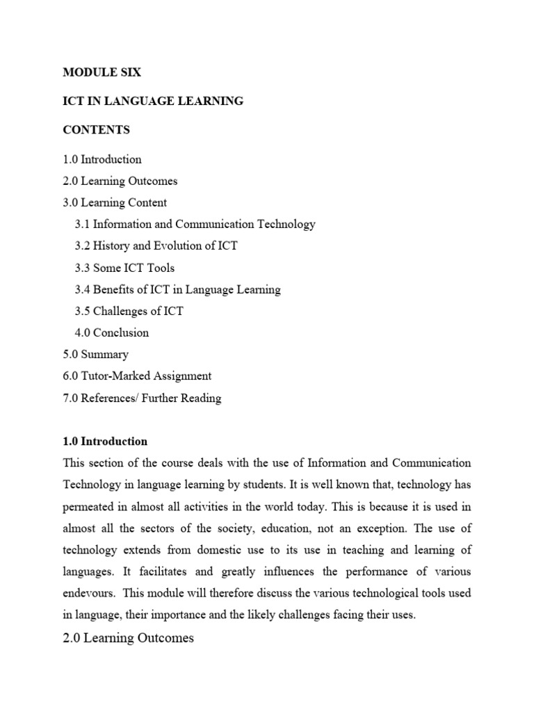 ICT Tools for Language Learning | PDF | Educational Technology ...