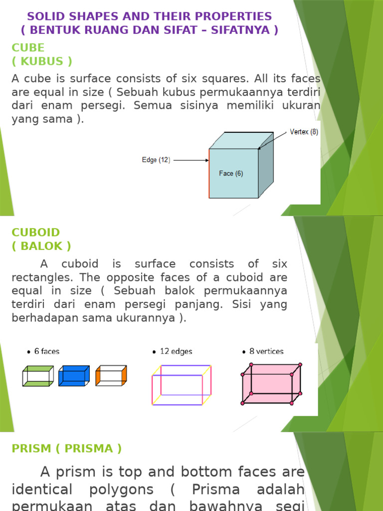Solid Shapes and Their Properties | PDF