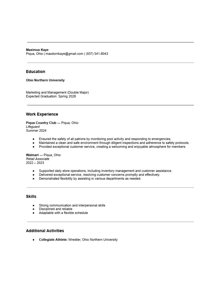 Resume PDF | PDF