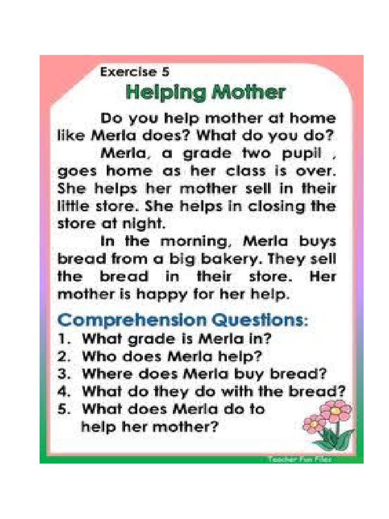 Reading Comprehension Pdf