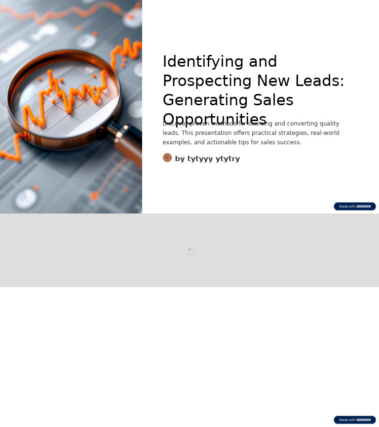 Identifying and Prospecting New Leads Generating Sales Opportunities | PDF