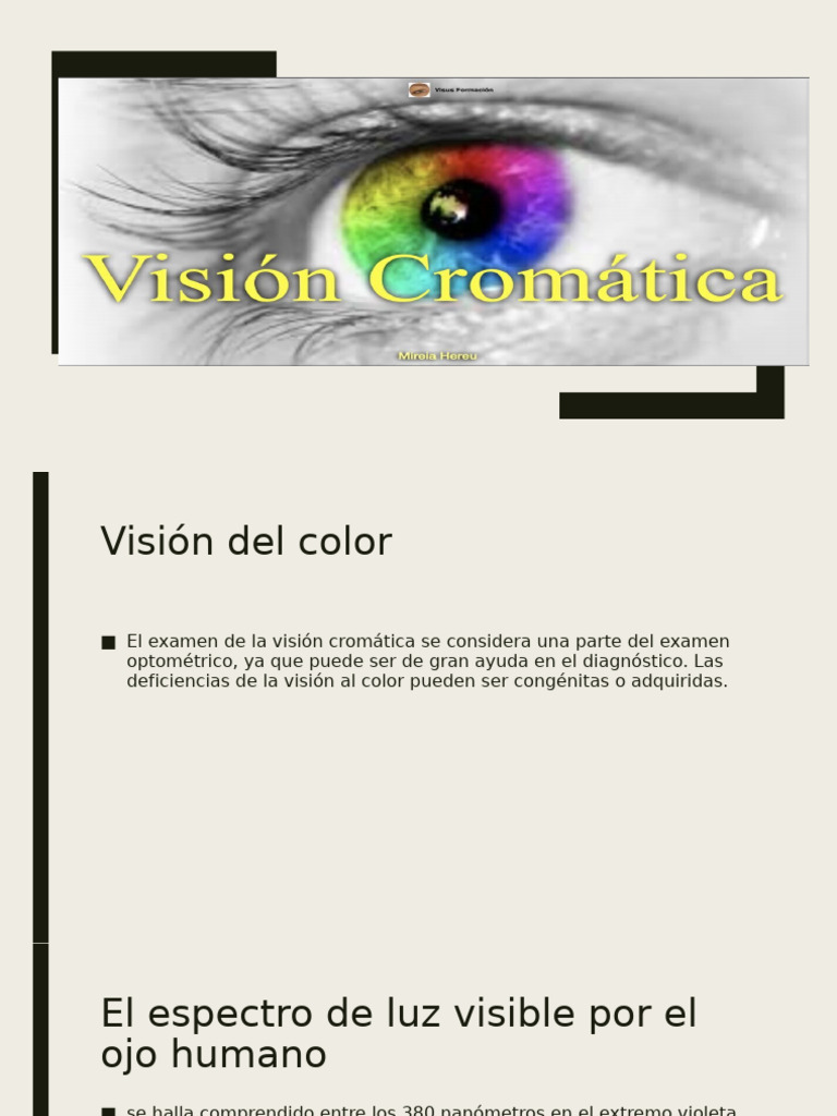 Vision Cromatica | PDF | Color | Espectro electromagnético