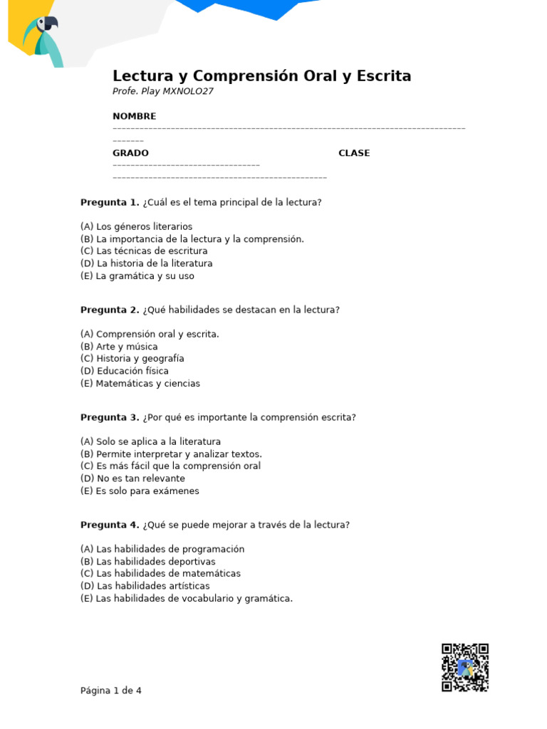Importancia de la Comprensión Lectora | PDF | Aprendizaje | Cognición