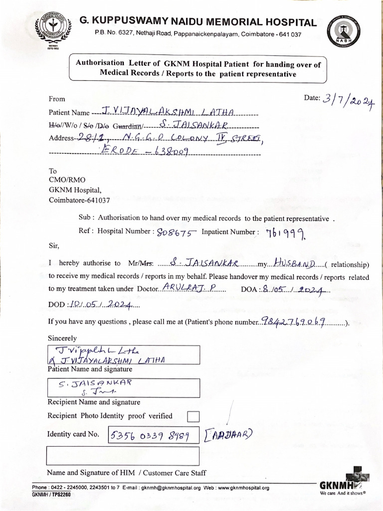 Medical Record | PDF