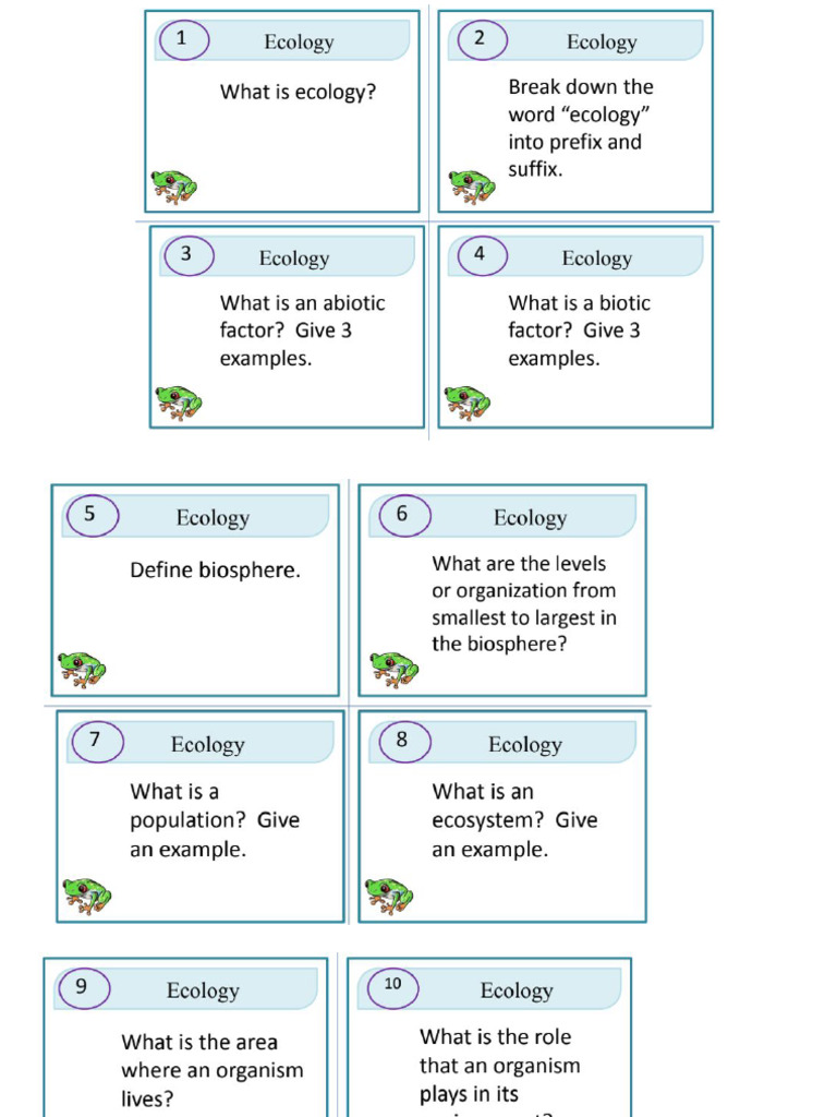 Ecology Stations | PDF