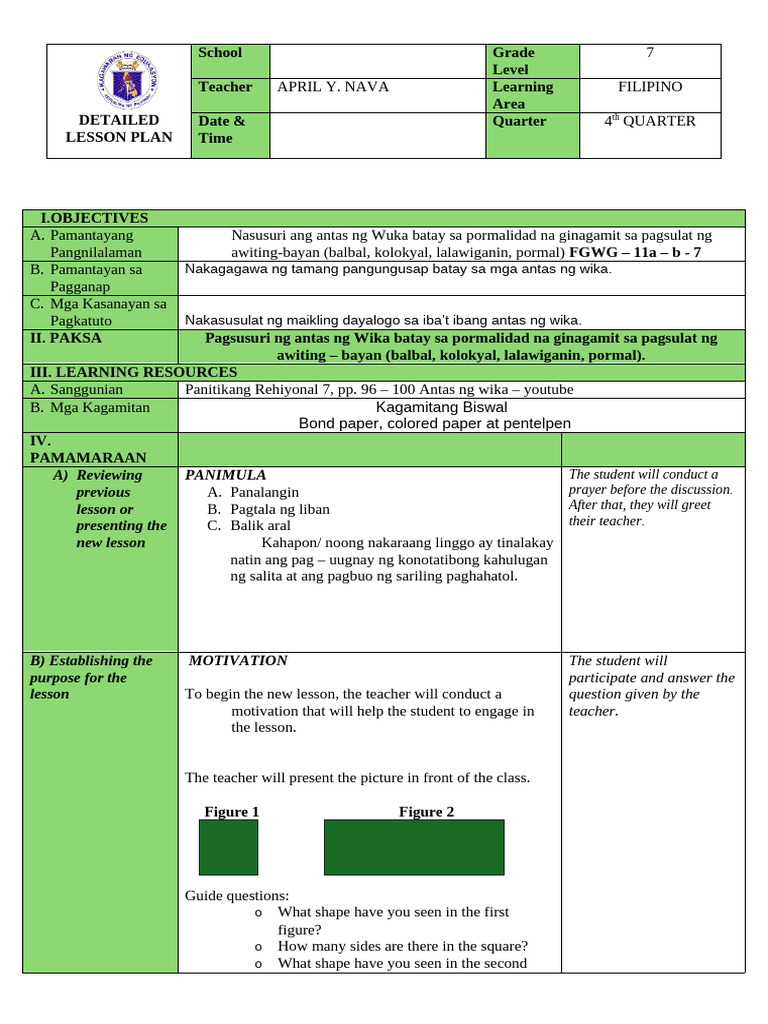 Lesson Plan: Volume in Math | PDF | Volume | Length