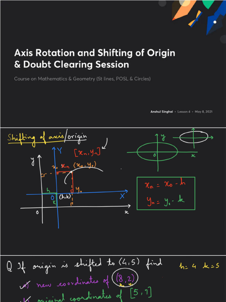 Axis Rotation and Shifting of Orig With Anno 1750664226181 | PDF