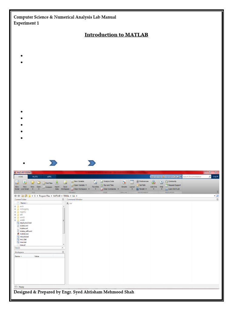 1 - Introduction To Matlab | PDF | Matlab | Matrix (Mathematics)