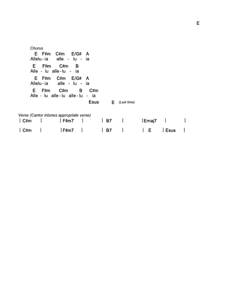 Alleluia | PDF