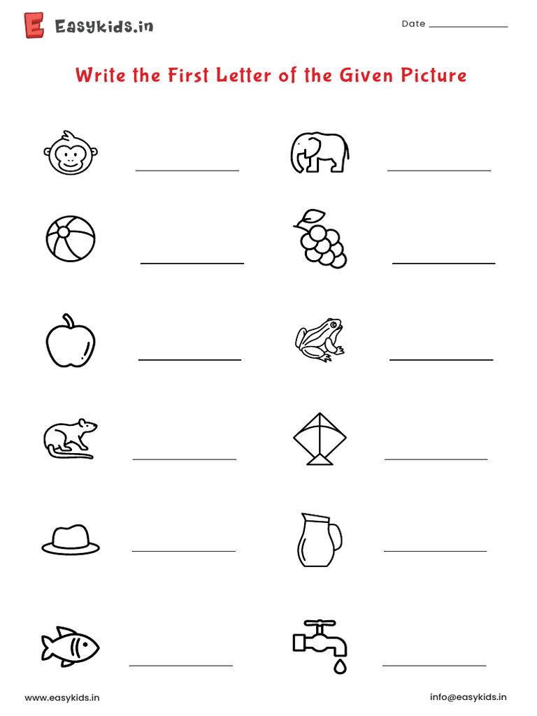 Write First Alphabet | PDF