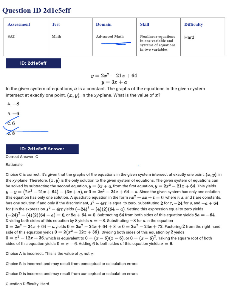 Advanced Maths Sat | PDF | Equations | Function (Mathematics)