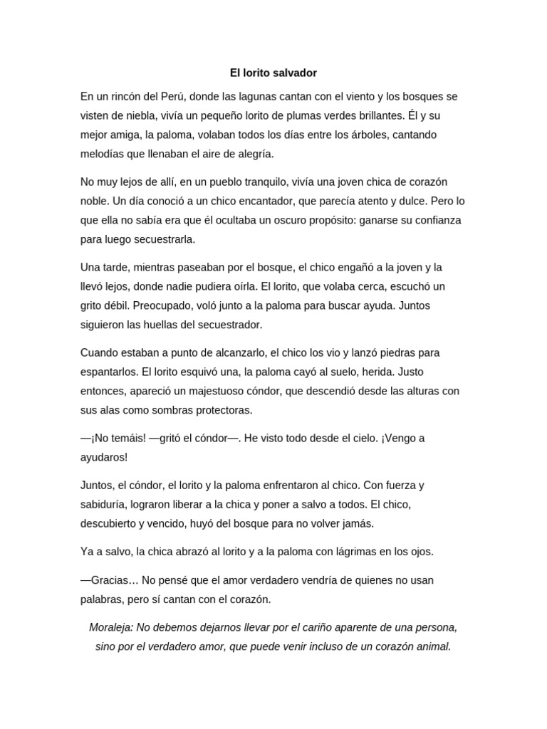 El Lorito Salvador | PDF