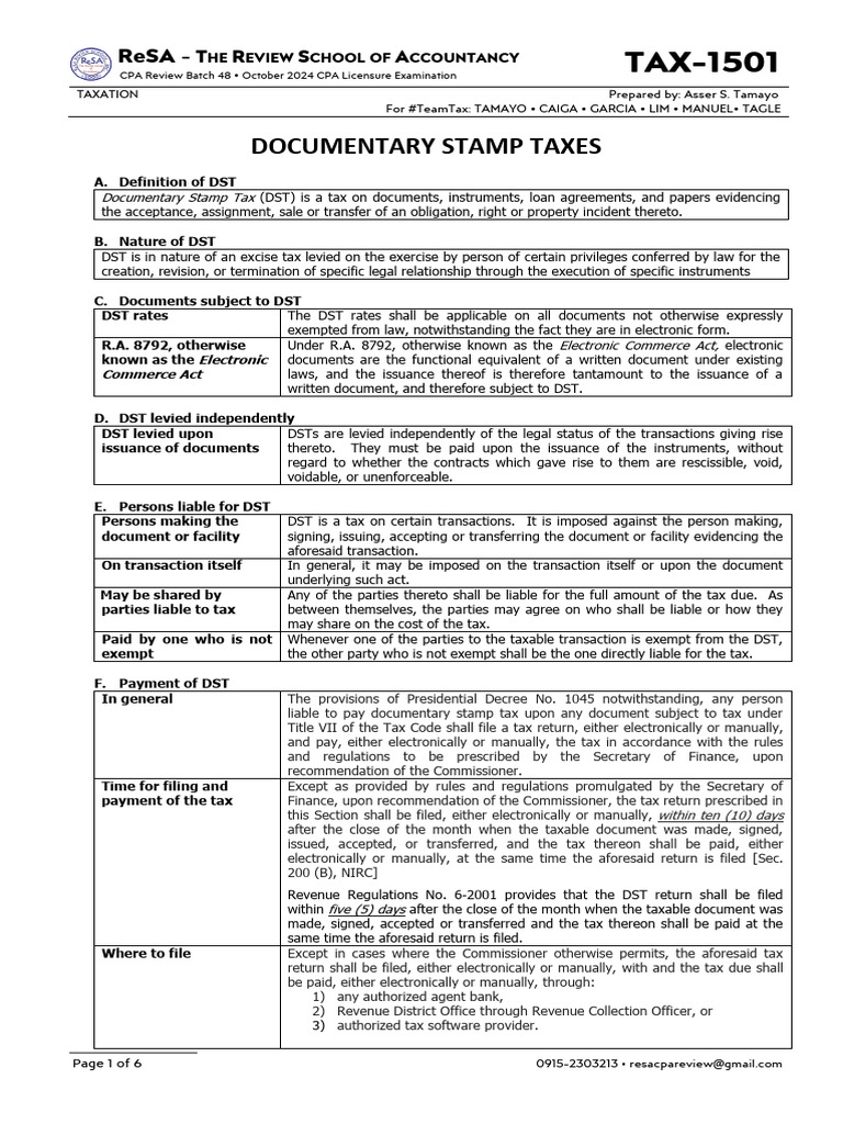 Documentary Stamp Tax Payment Guide | PDF | Mortgage Law | Banks