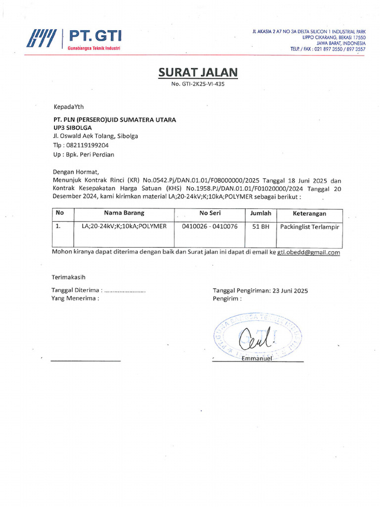 Up3 Sibolga KR 0542 | PDF